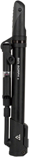 Topeak Mini Morph G Pump - with Gauge, Black, 140psi Frame Pump | Worldwide Cyclery