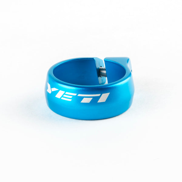 Yeti Seat Clamp 35mm/34.9mm Turquoise Bolt On Seatpost Clamp | Part ...