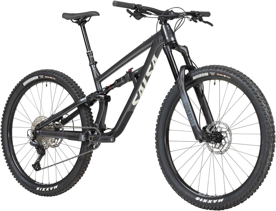 Salsa Blackthorn Deore 12 Bike - 29", Aluminum, Dark Gray Mountain | Worldwide Cyclery