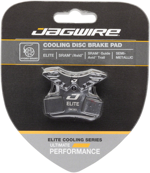 Jagwire Elite Cooling Disc Brake Pad - Semi-Metallic, Aluminum Backed ...