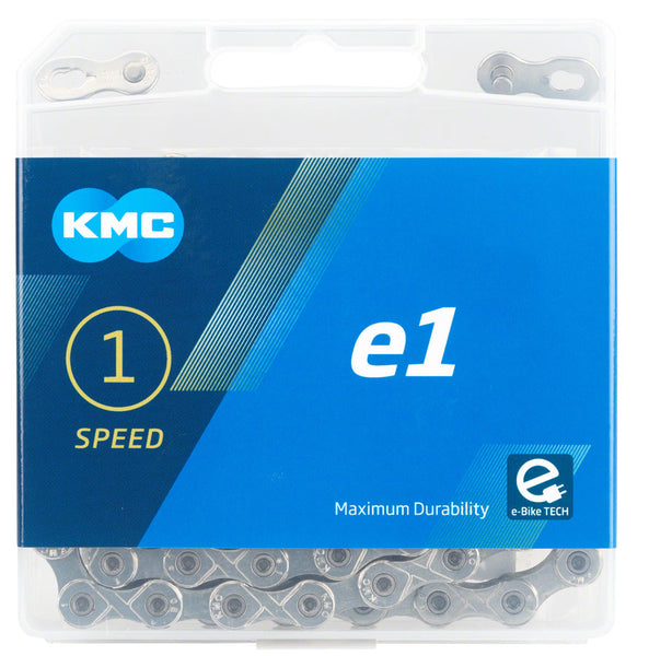 KMC e1 Chain - Single Speed 3/32", 110 Links, Silver Chains | Worldwide ...