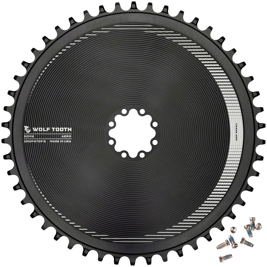 Wolf Tooth Aero Direct Mount Chainring - 52t, Direct Mount SRAM ...