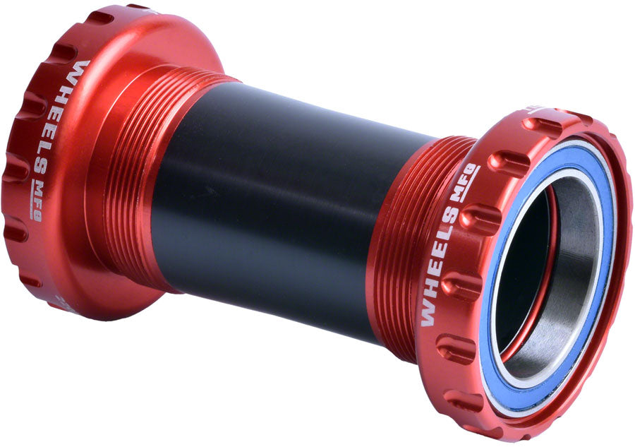 Wheels Manufacturing BSA Bottom Bracket - DUB Spindle, ABEC 3, Red ...
