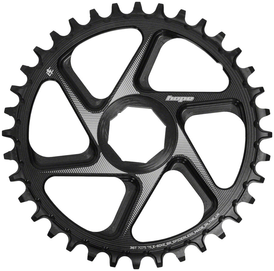 Hope Spiderless Chainring - 36T, R22, Ebike, Brose, Black eBike ...