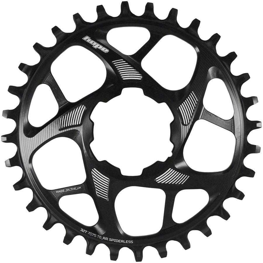 Hope Spiderless Retainer Chainring - 32t, Hope Direct Mount, R22 ...