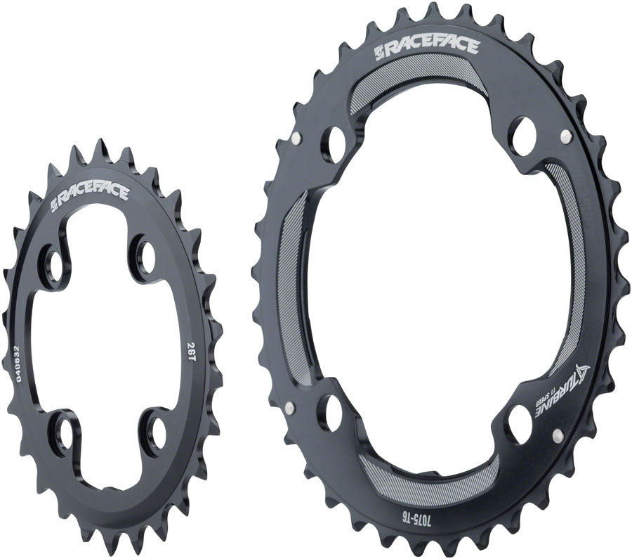 RaceFace Turbine 11-Speed Chainring: 64/104mm BCD, 26/36t, Black ...