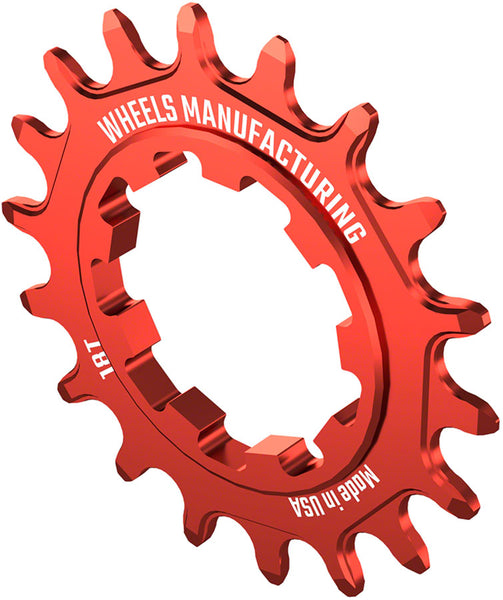 Wheels Manufacturing SOLO-XD Cog - 18t, Red Driver and Single Cog ...