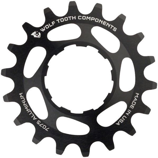 Wolf Tooth Single Speed Aluminum Cog - 18t, Compatible with 3/32 ...
