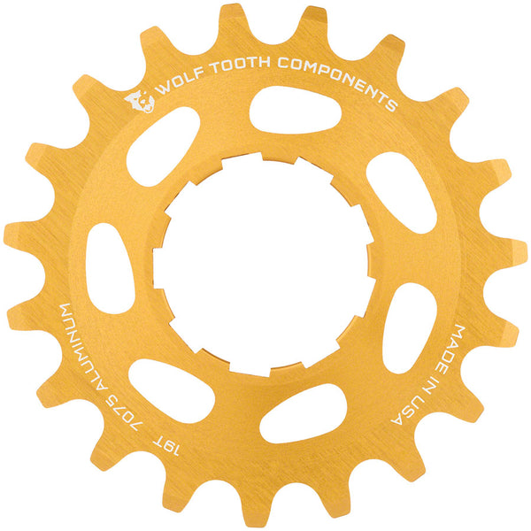 Wolf Tooth Single Speed Aluminum Cog - 19t, Compatible with 3/32 ...