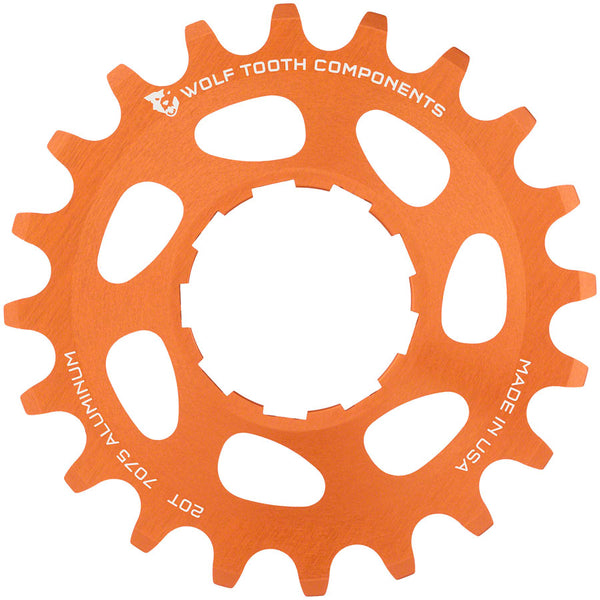 Wolf Tooth Single Speed Aluminum Cog - 20t, Compatible with 3/32 ...