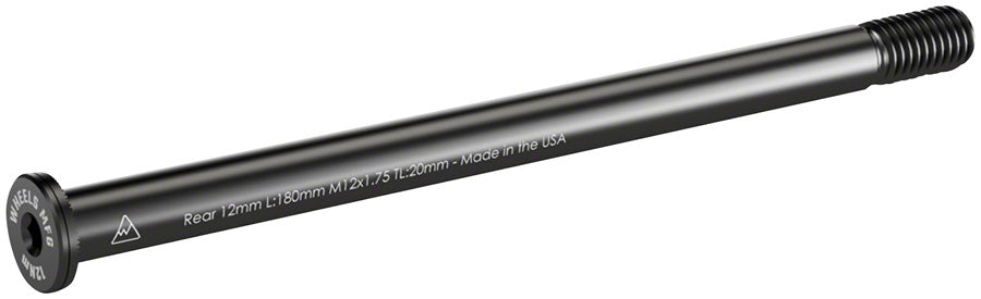 Wheels Manufacturing Rear Thru Axle - M12 x 1.75 x 20, 180mm Thru Axle ...