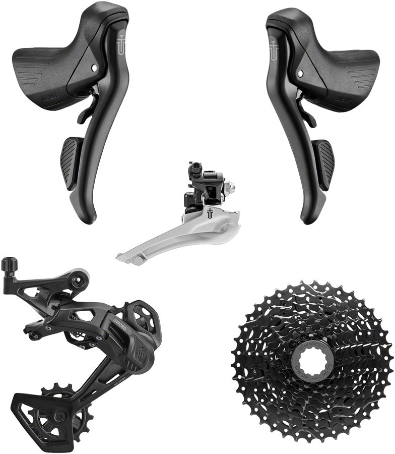 microSHIFT Sword Black 2x9-Speed Groupset - Includes Brake/Shifters ...