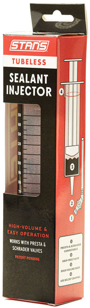 Stan's NoTubes Tire Sealant Injector - Presta, Schrader Tubeless ...