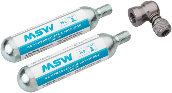 MSW Windstream Push Kit with two 20g Cartridges CO2 and Pressurized ...