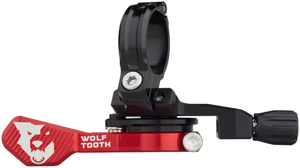 Wolf Tooth ReMote Pro Dropper Post Lever - 22.2mm Clamp, Red Dropper ...