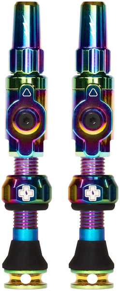 Muc-Off Big Bore Lite Tubeless Valve Stems - Medium, 35mm, Iridescent ...