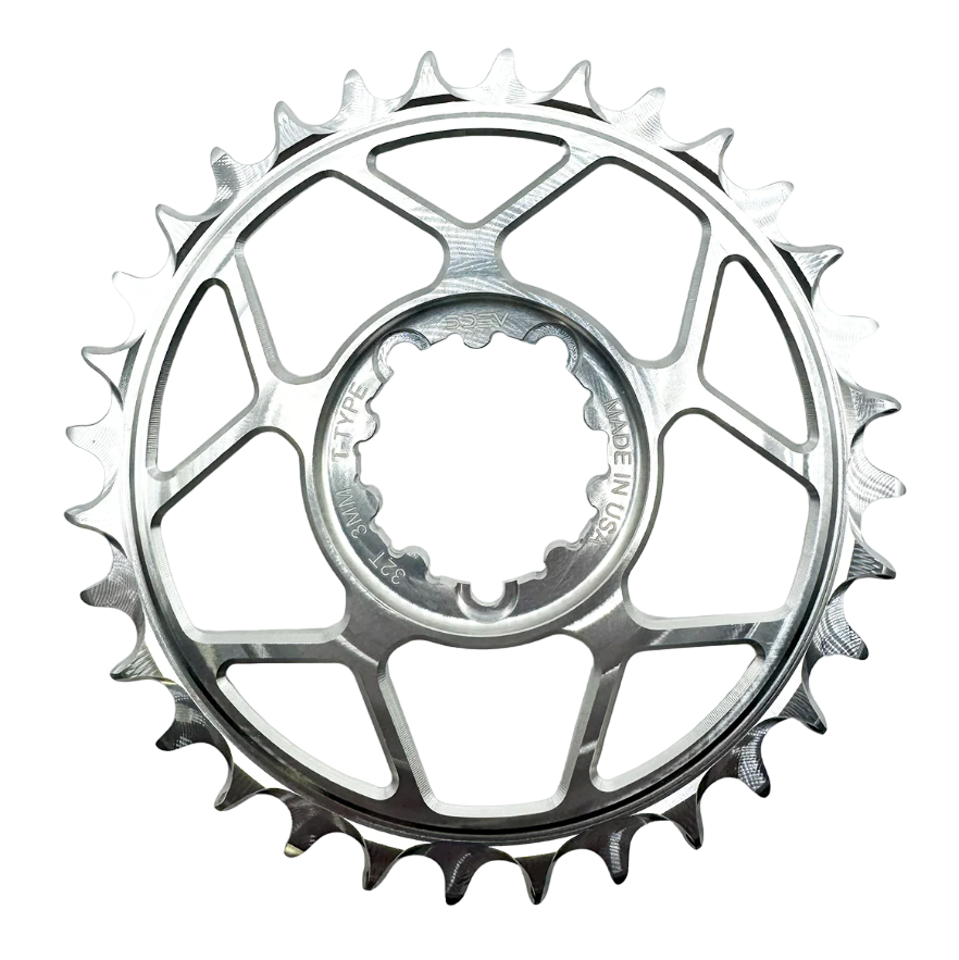 5Dev T-Type Aluminum Chainring, Raw, SRAM 3 Bolt, 30 Tooth, 3mm Offset ...