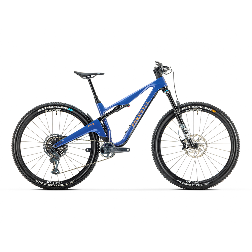 Forestal Cygnus Complete Bike w/ Halo Build, Blue / Black Mountain ...