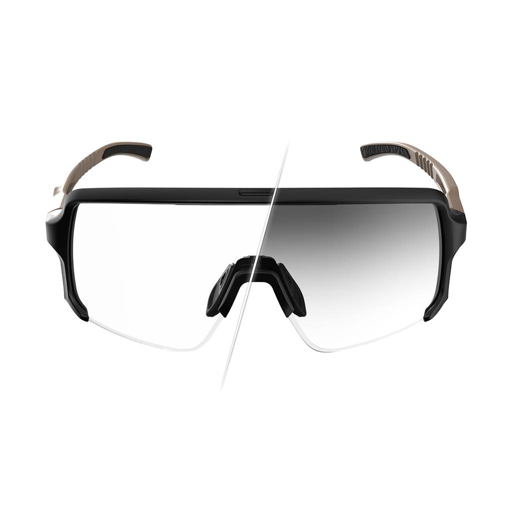 Dirdy Bird Peak Sunglasses Dez Tan/Black, Photochromic, Clear To Smoke | Worldwide Cyclery