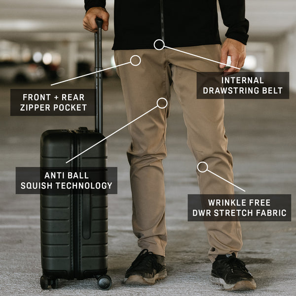 KETL Mtn Tomfoolery Travel Pants 34" Inseam: Stretchy, Packable ...