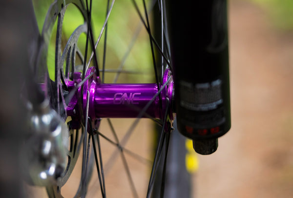OneUp Components Front Hub, 110 x 15, 6 Bolt, 32H, Purple Front Hub ...