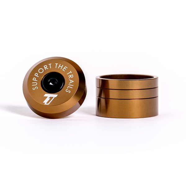 Trail One Components Top Cap & Spacer Kit - Bronze Headset Top Cap ...